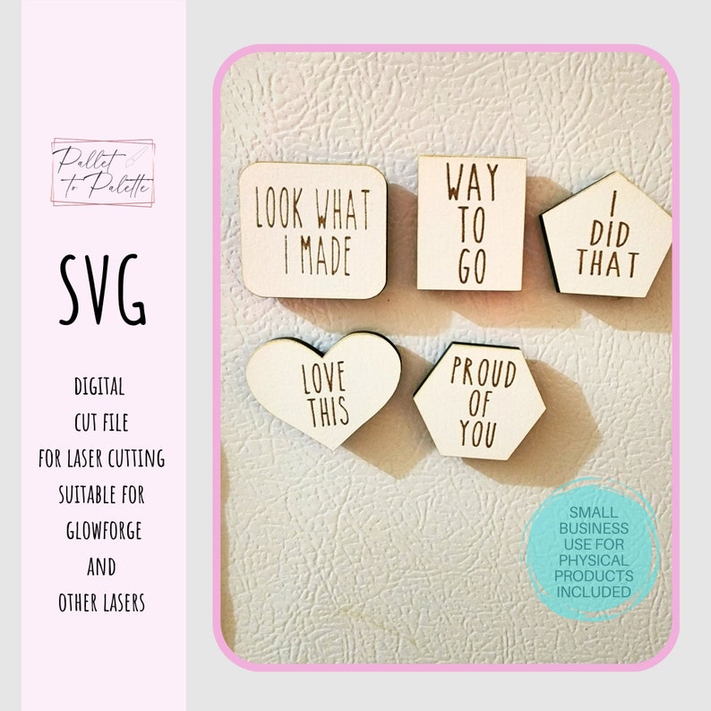 Proud Magnets SVG Laser Cut File: Kids Art Display (digital Download ...