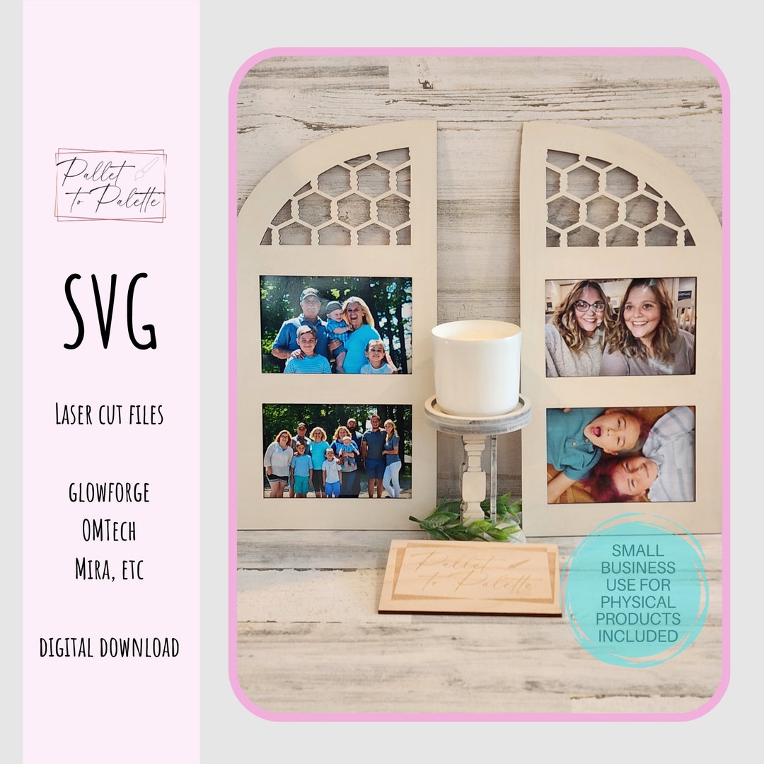 Shutter Style Picture Frame for 4 X 6 | Horizontal and Vertical Frame ...