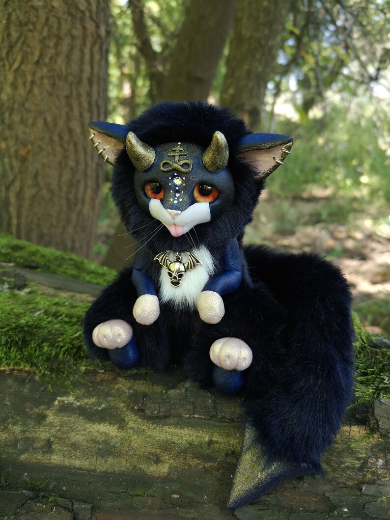 Cute Satan doll Mythical creature Baphomet plush Creepy | Etsy