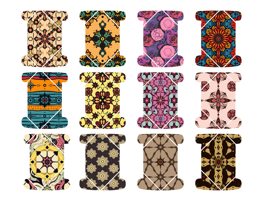 Floss Drop Cards, Floss Drops, Abstract, Floss Tags, Thread Cards ...