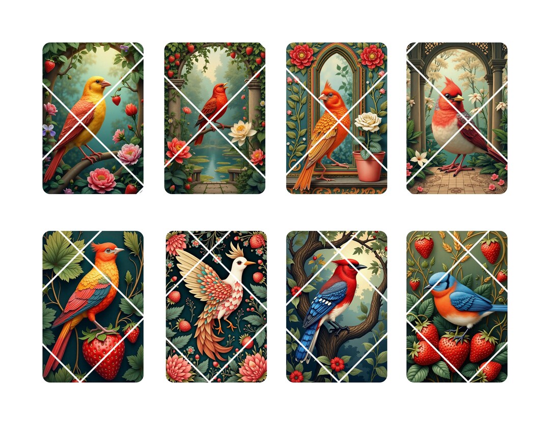 Floss Drop Cards, Floss Drops, Birds, Floss Tags, Thread Cards, Floss ...