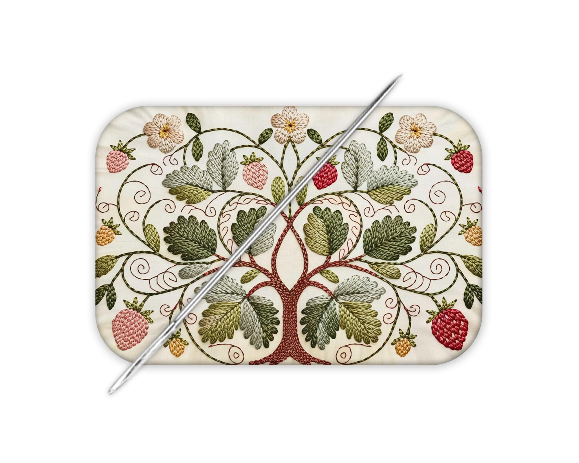 Large Strawberry Needle Minder, Embroidery Cover Minder - Etsy