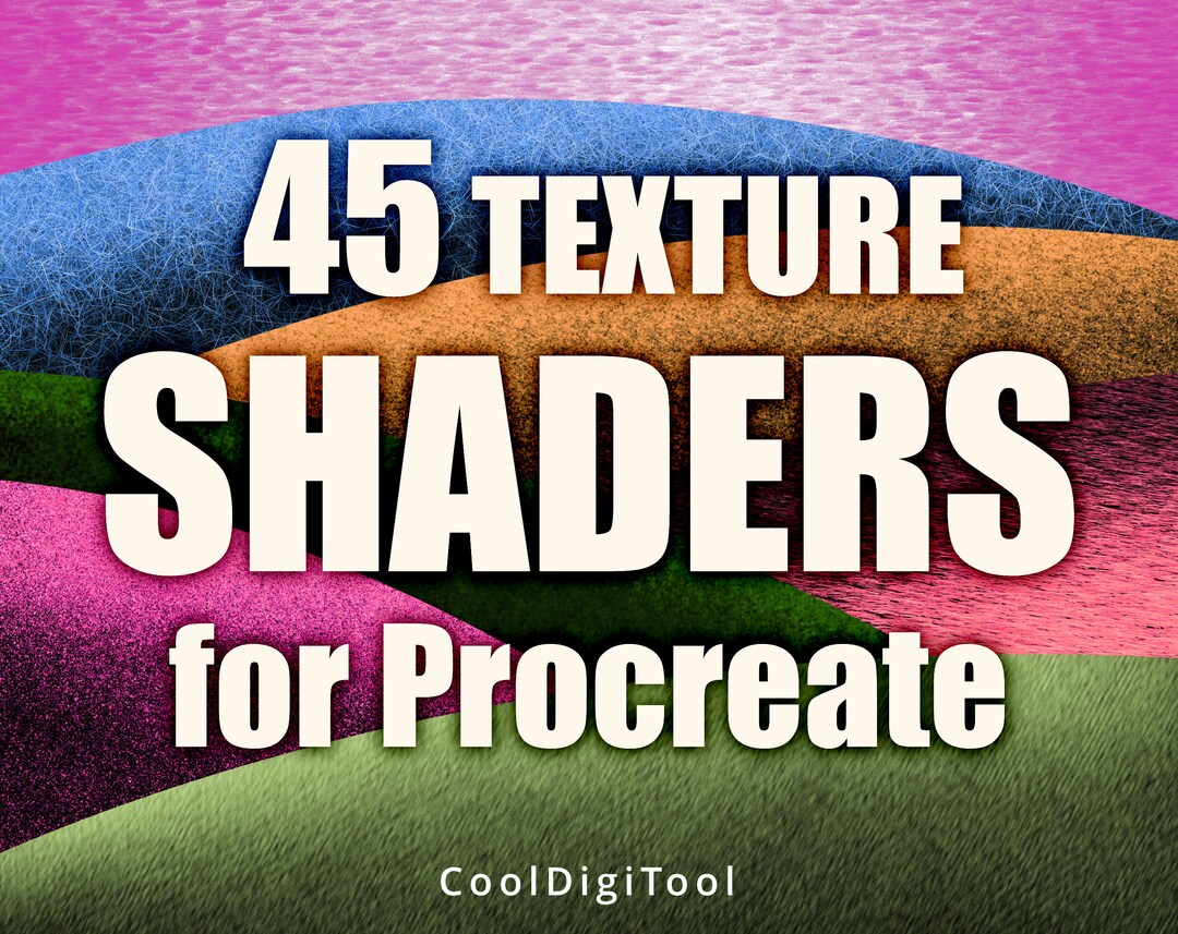 Procreate Texture Brushes: 45 Organic Pattern Shaders (digital Download ...