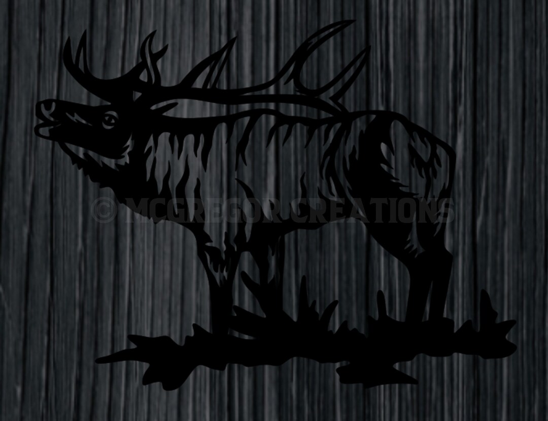 Bull Rocky Mountain Elk DXF/SVG File Plasma/laser Mcgregor Creations - Etsy