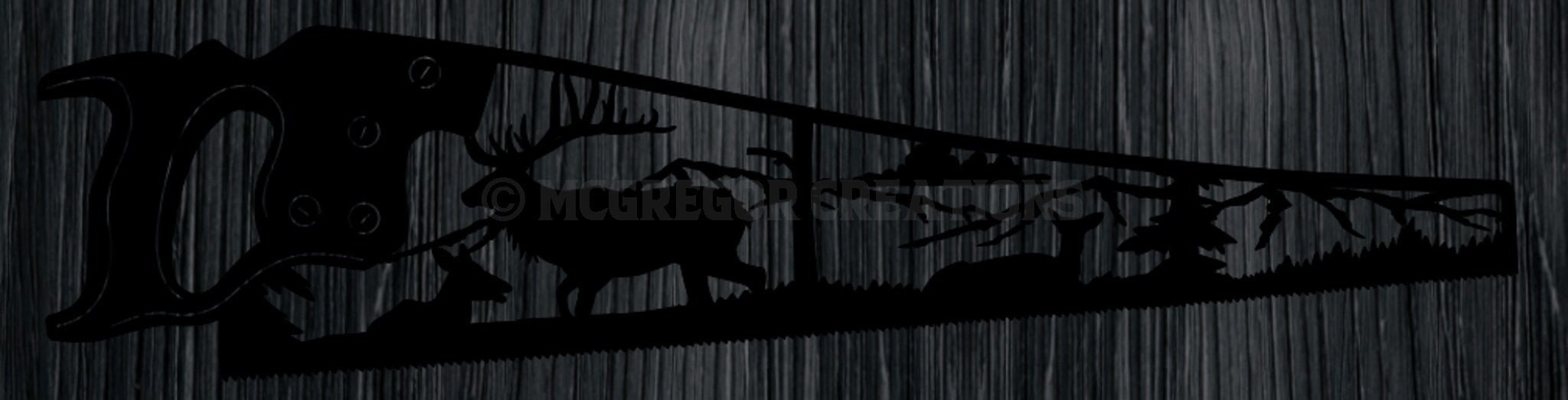 Elk Scene Saw Sign File DXF/SVG Laser/plasma Mcgregor Creations - Etsy