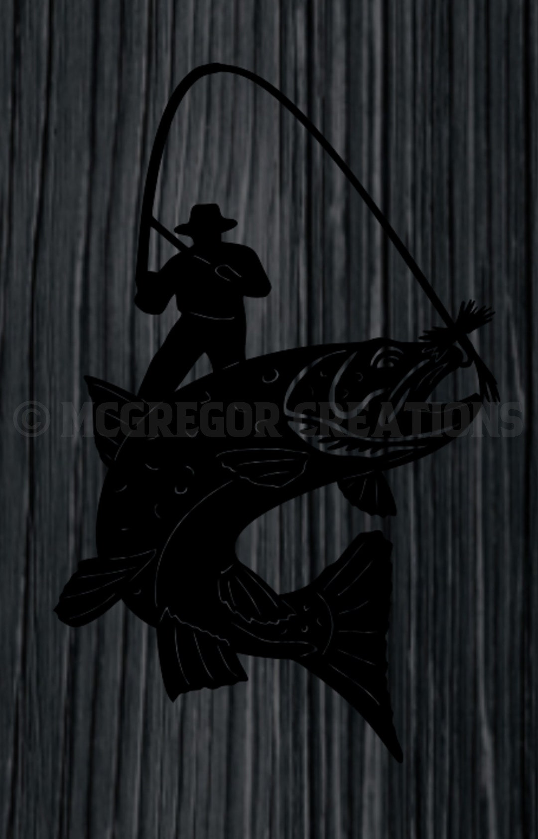 Fly-fishing Trout Sign File Dxf/svg Plasma/laser Mcgregor Creations - Etsy