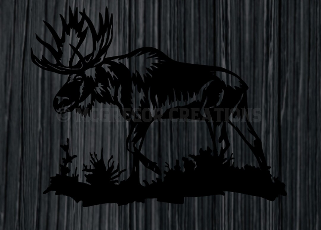 Moose Svg/dxf File Plasma/laser Deer/elk Mcgregor Creations - Etsy
