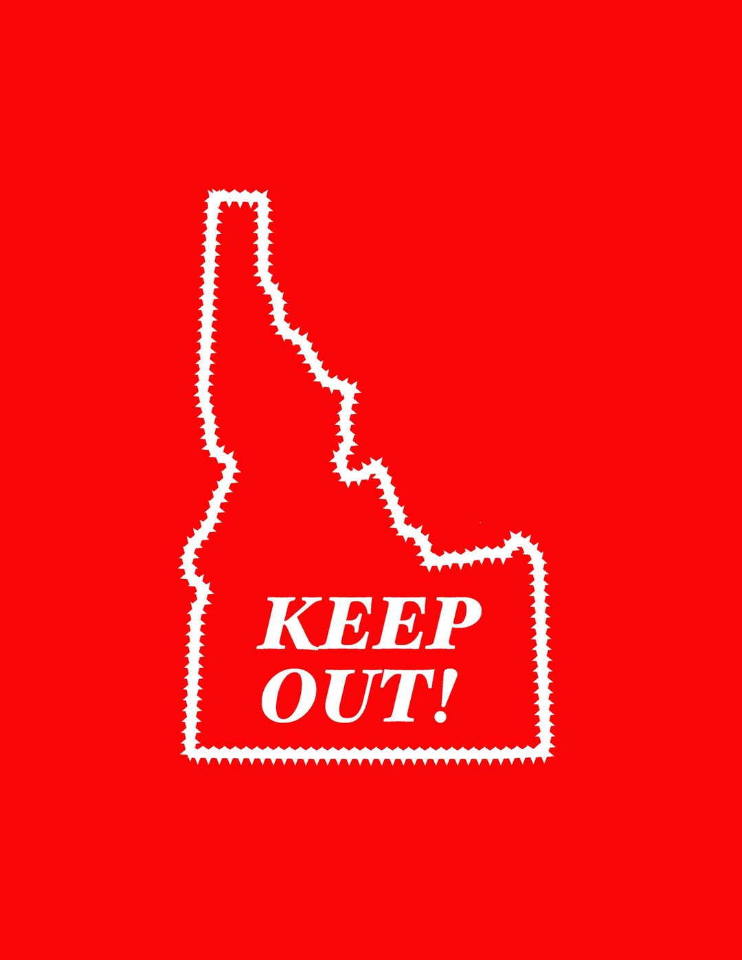 IDAHO Keep OUT Car Decal Sticker No Vacancy We're Full - Etsy