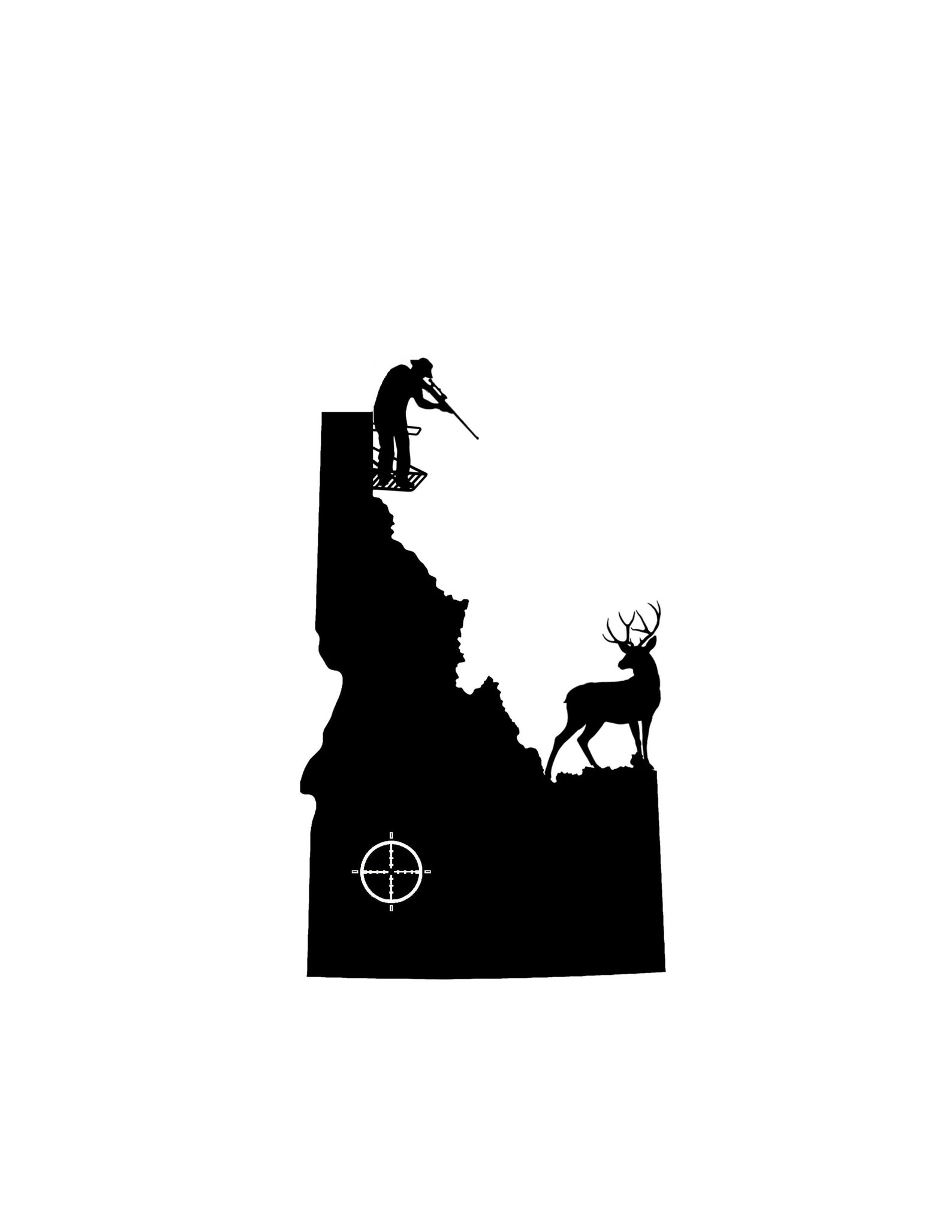IDAHO Hunting Decal Bow Rifle Treestand Sticker Hunt - Etsy Denmark