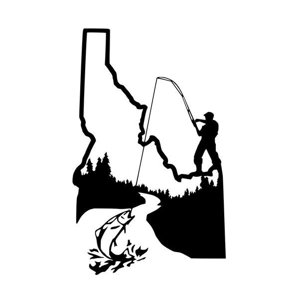 Fishing Decal - Etsy