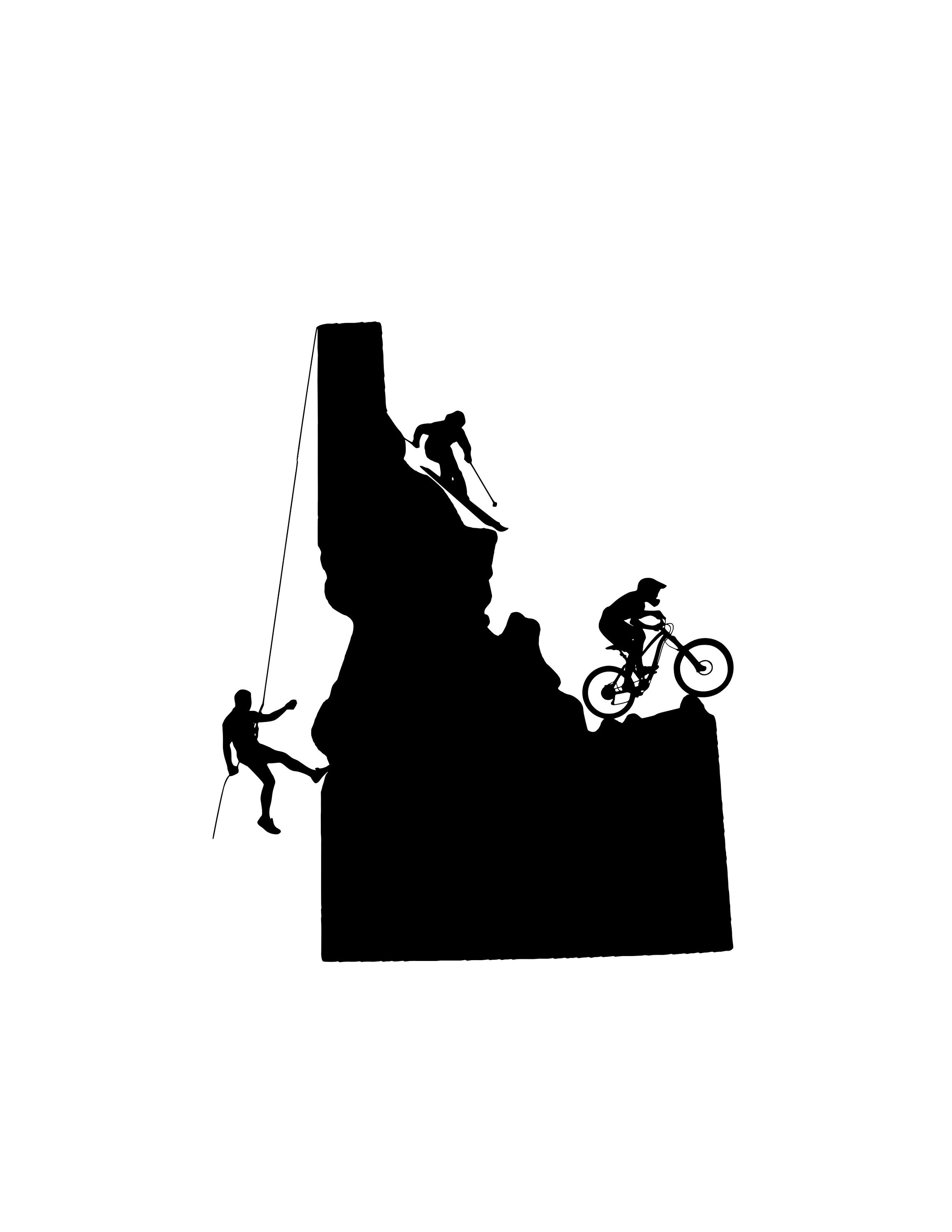 IDAHO Snowboard Ski Bike Climbing Decal Vinyl - Etsy