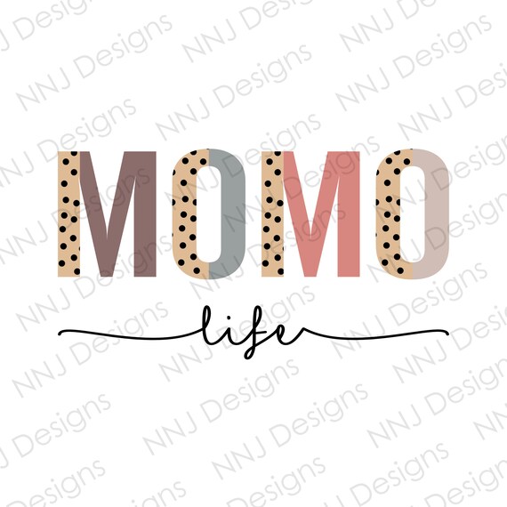 Momo Life PNG Sublimation Designs Polkadot and Boho Mothers | Etsy