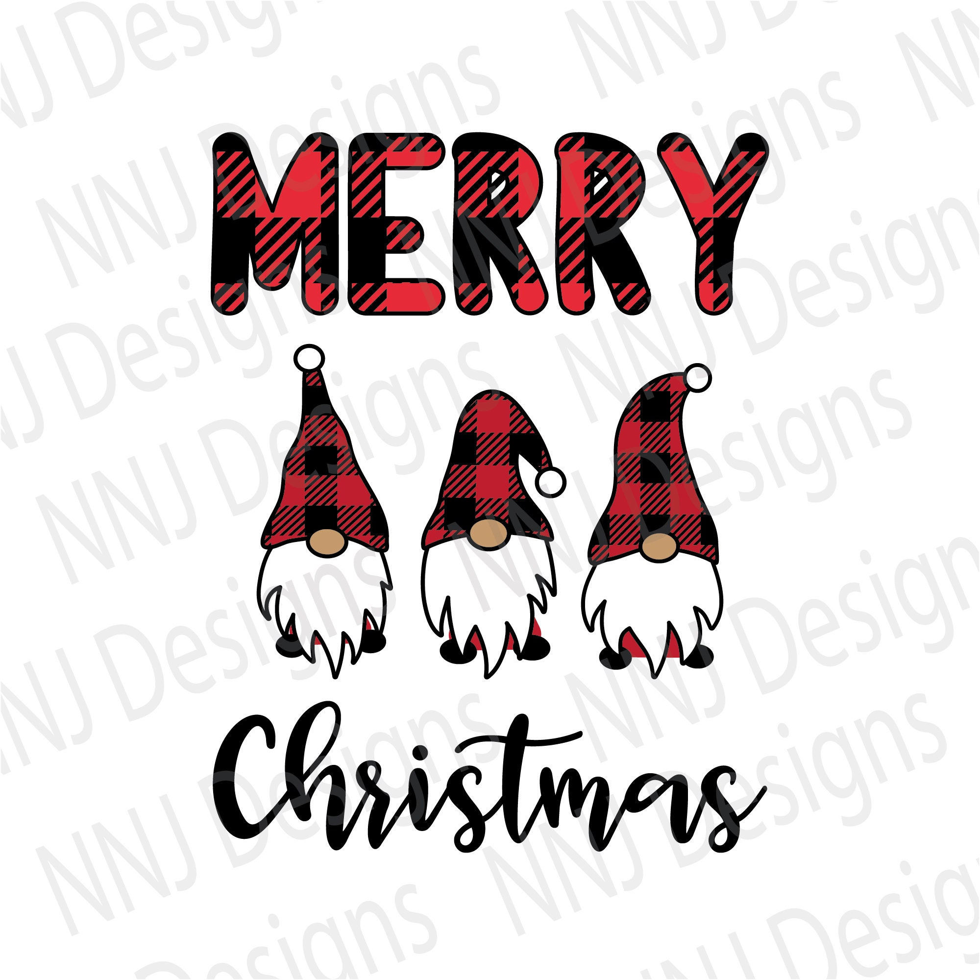 Buffalo Plaid Gnome SVG Christmas Gnomes SVG Buffalo Plaid - Etsy