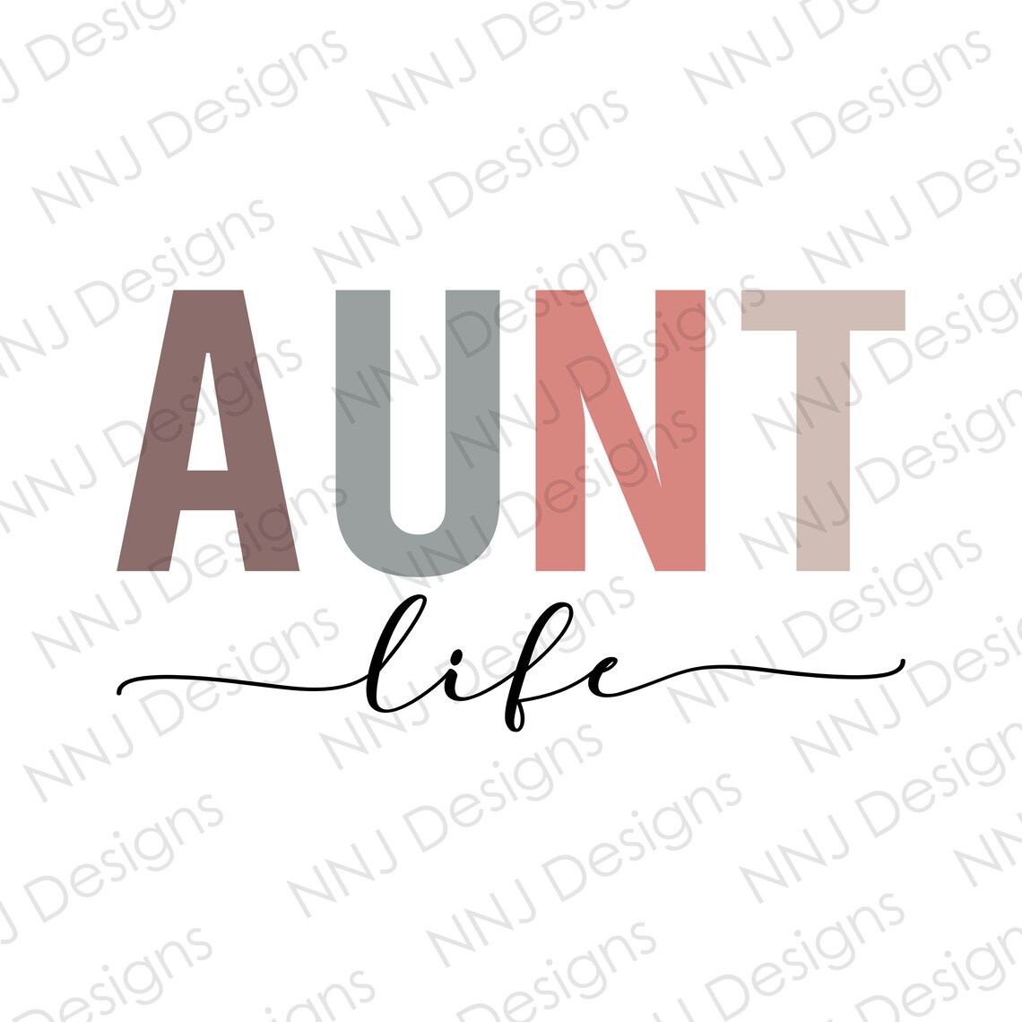 Aunt Life Sublimation Designs Auntie Shirt Boho Color PNG - Etsy