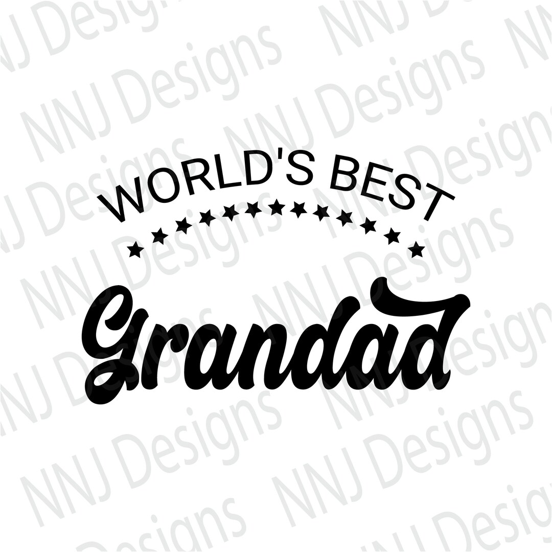 World's Best Grandad SVG Father's Day Shirt Design - Etsy