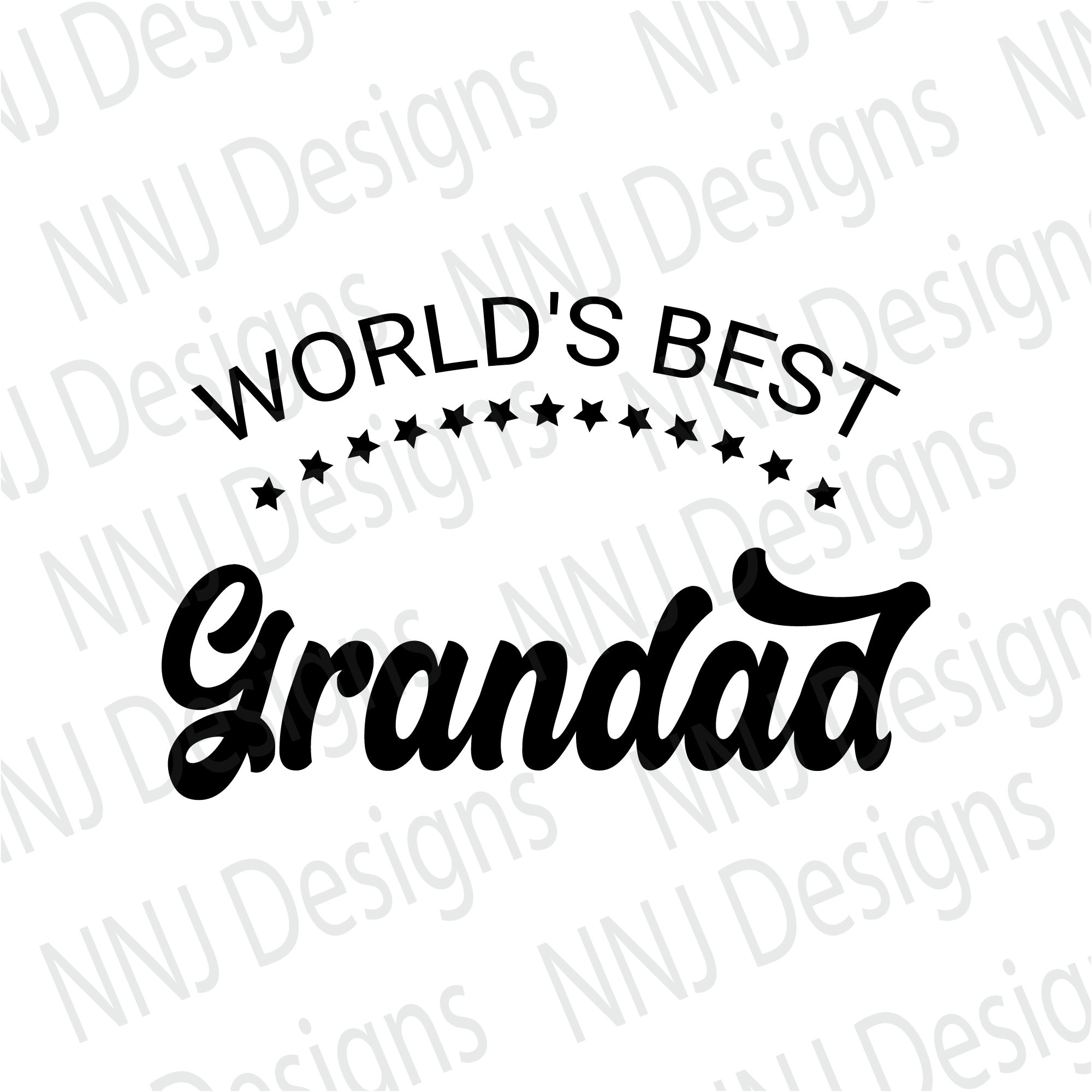 World's Best Grandad SVG Father's Day Shirt Design | Etsy