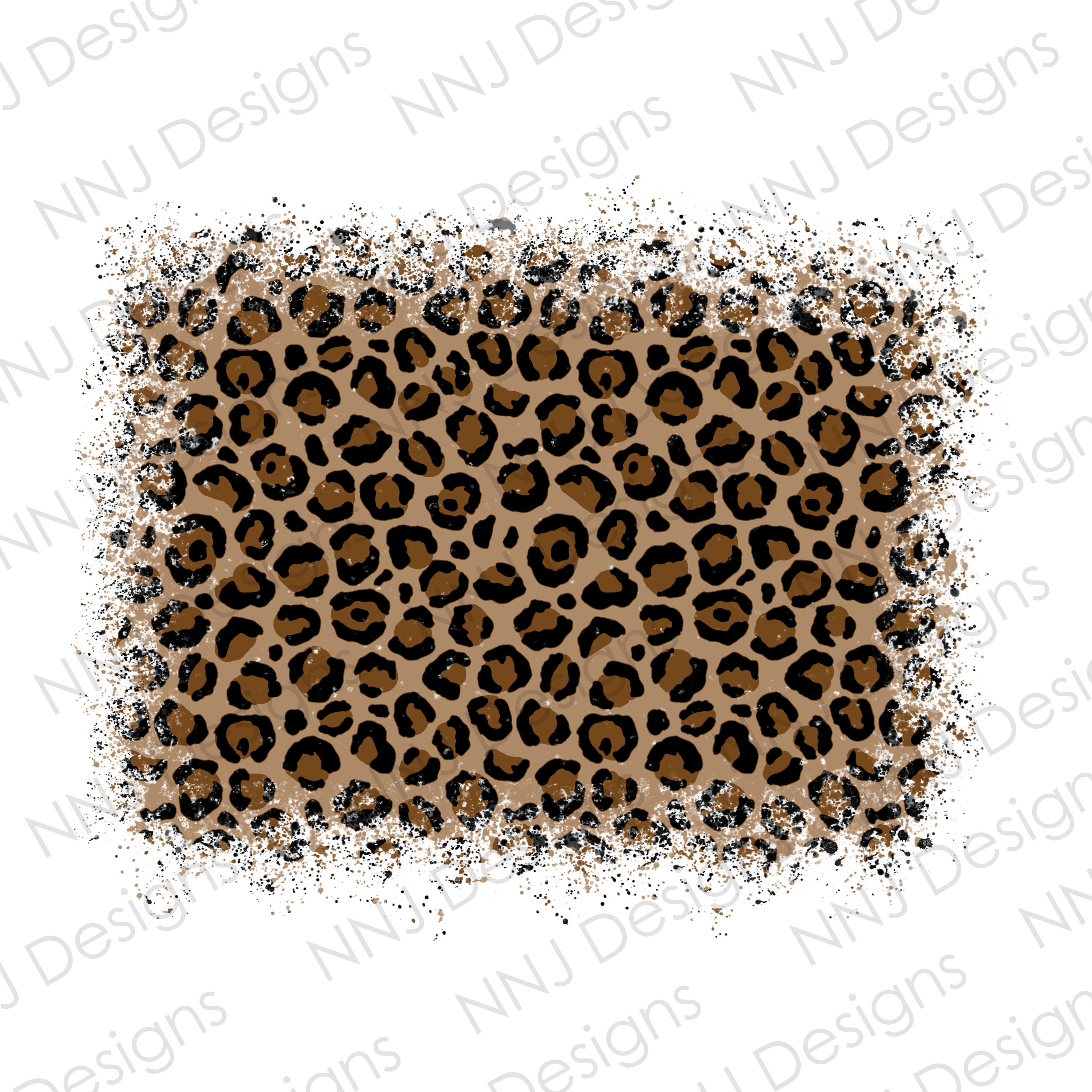 Distressed Leopard Background PNG Sublimation Designs | Etsy