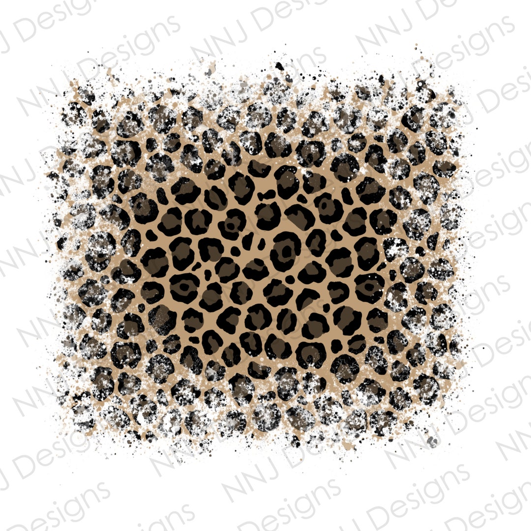 Leopard Print Splatter PNG Background Sublimation Designs Splash Paint ...