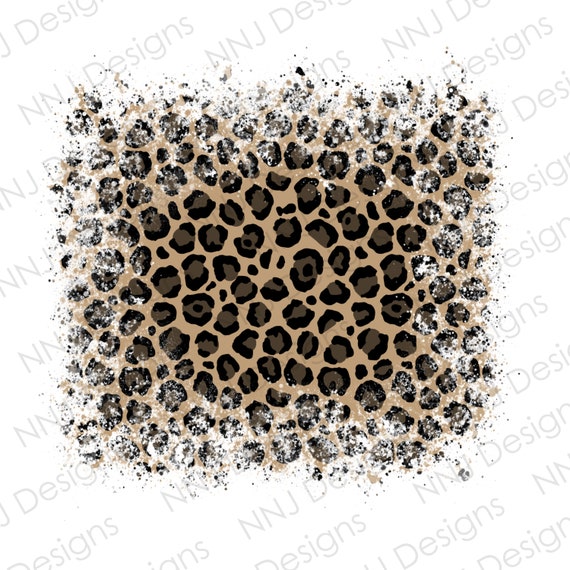 Leopard Print Splatter PNG Background Sublimation Designs - Etsy
