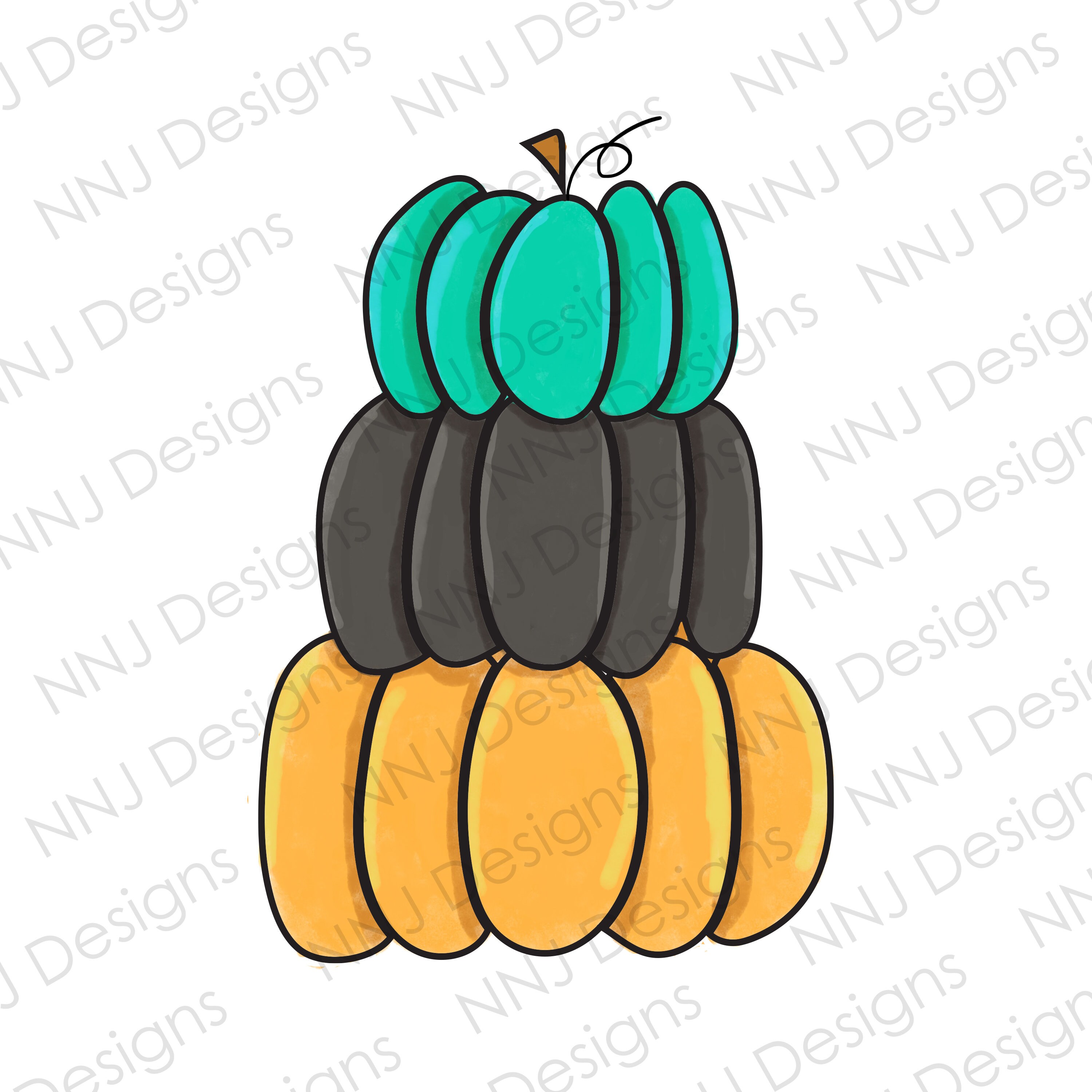 Halloween PNG Pumpkin Stack Png Halloween Pumpkin Clipart - Etsy