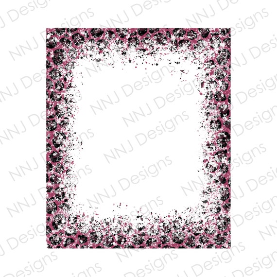 Pink Leopard Border
