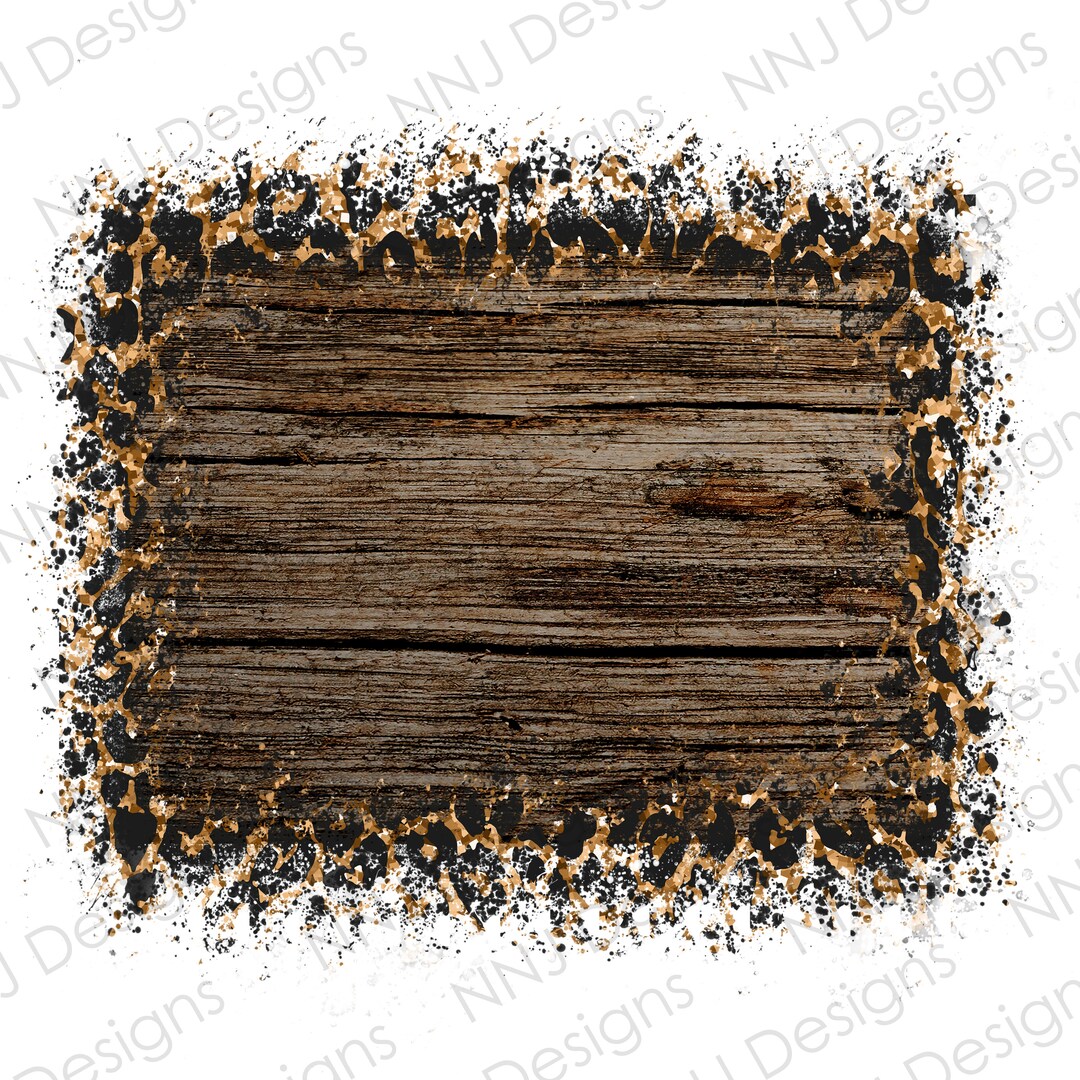 Rustic Wood PNG Sublimation Designs Distressed Leopard Background PNG ...