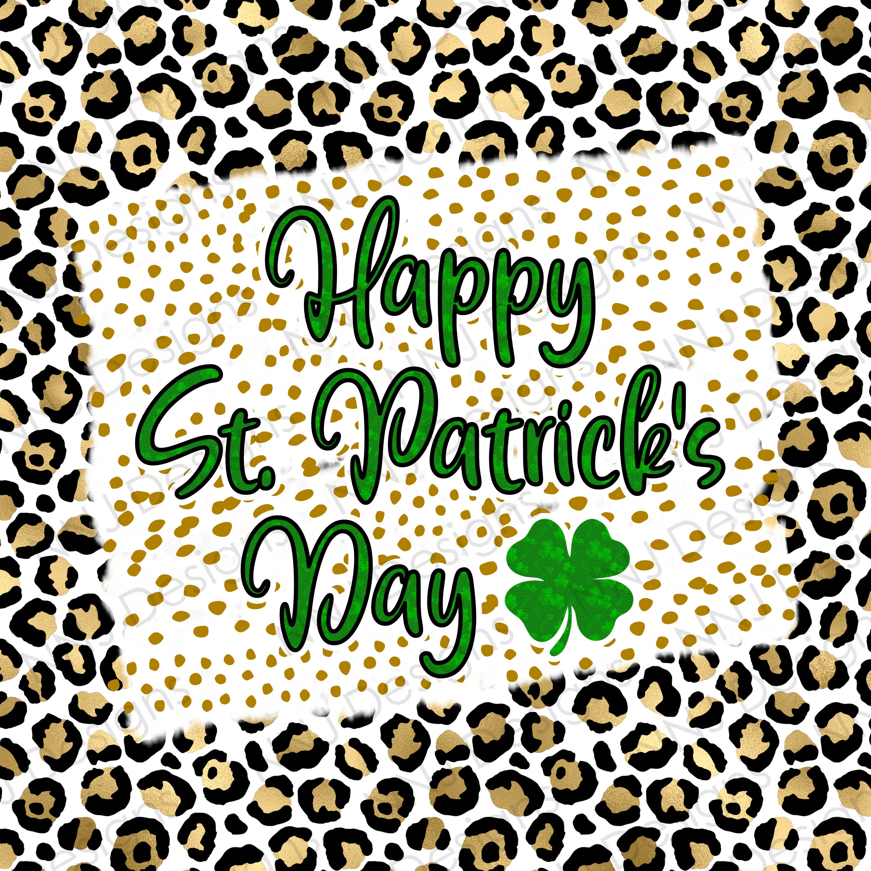 Happy St Patrick's Day PNG Sublimation Designs Shamrock | Etsy