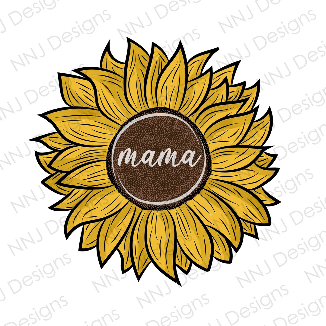 Mama Sunflower PNG Sublimation Designs Mom Mothers Day Shirt Tshirt ...