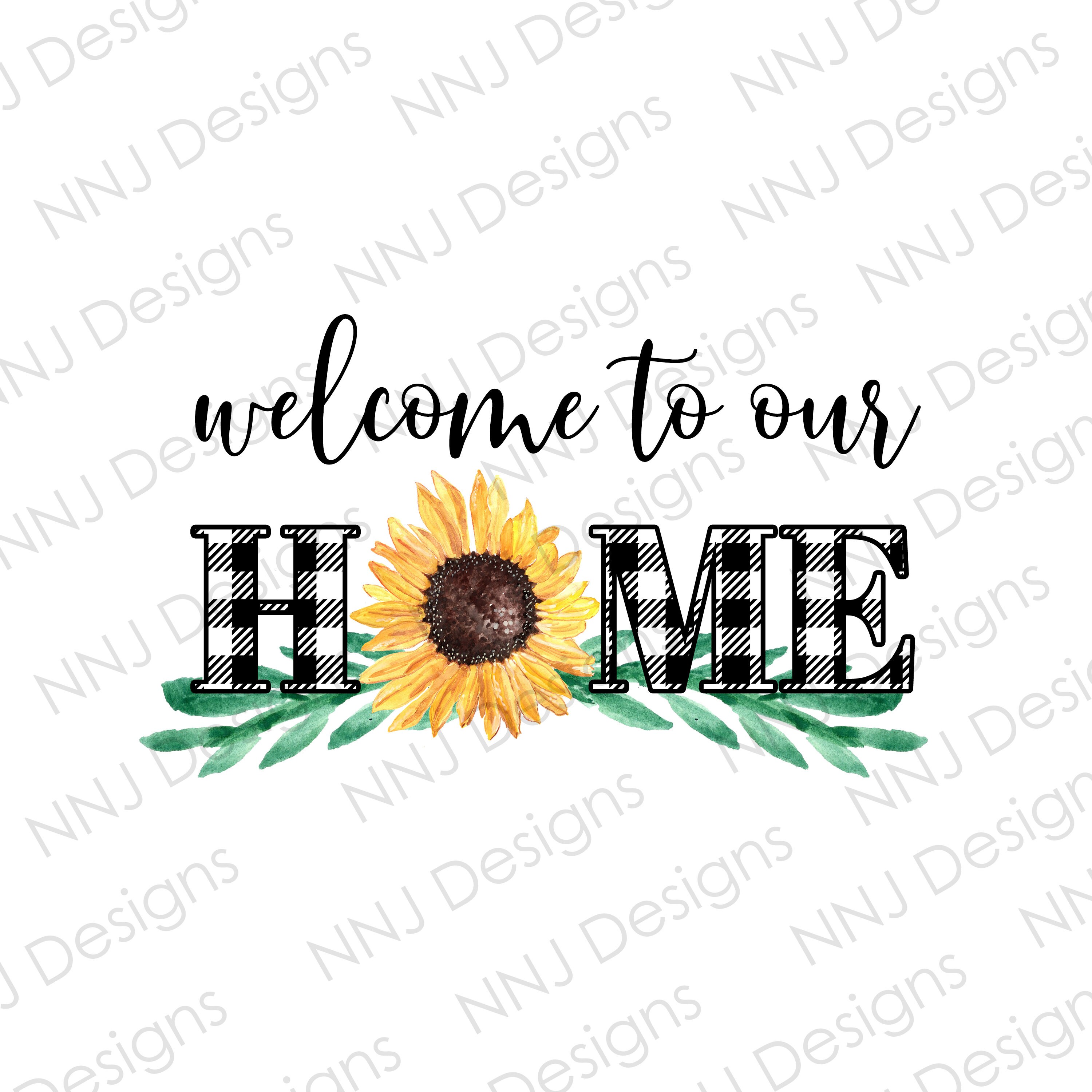 Welcome to Our Home Sublimation Designs Home Sign Decor | Etsy