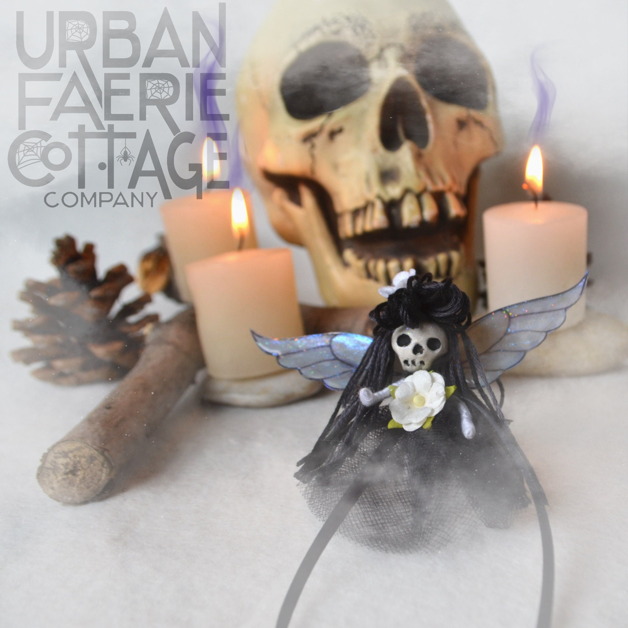 Day of the Dead Fairy Skeleton Halloween Fairy Pocket Faerie - Etsy