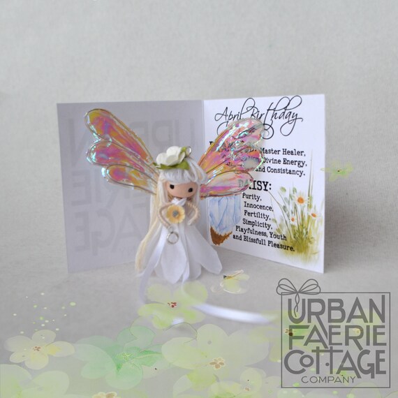 April Birthday Fairy Pocket faerie doll flower fairy small | Etsy