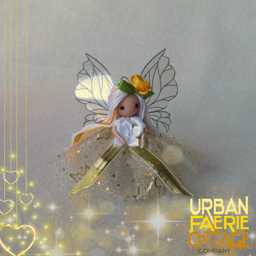 Christmas Fairy Doll, Christmas Tree Ornament, Flower Fairy Doll ...
