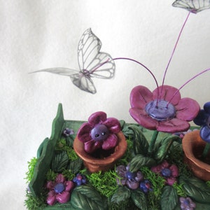 Fairy Garden Automata, Handmade Flower Automata, Kinetic Sculpture ...