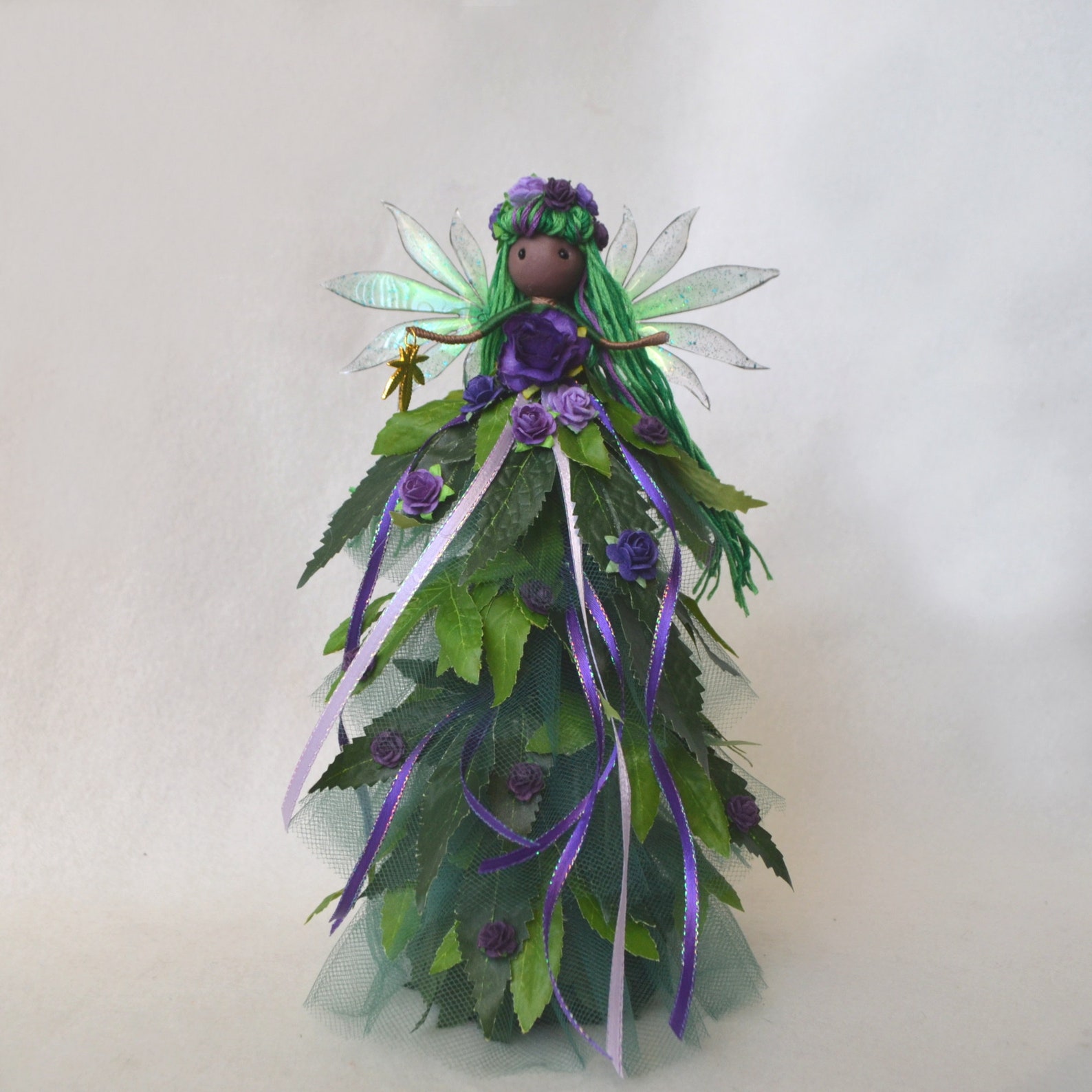 Fairy Tree Topper Marijuana Fairy Doll Handmade Weed Fairy - Etsy