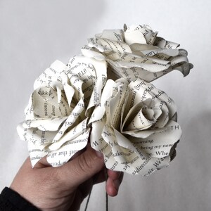 First Anniversary Paper Roses, Wedding Vow Roses, Personalized Fancy ...