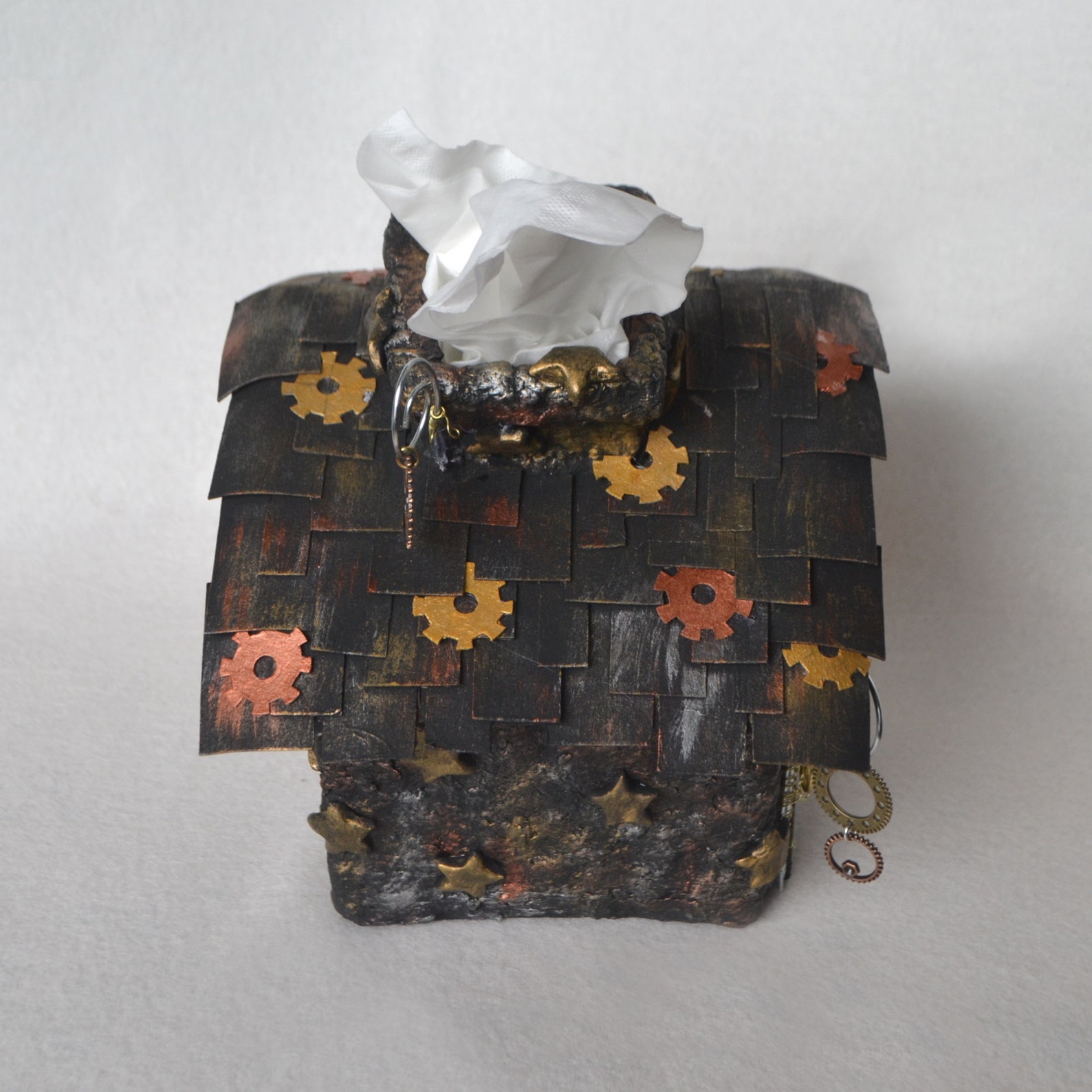 Fairy House Handmade Square Tissue Box Cover Pagan Décor - Etsy