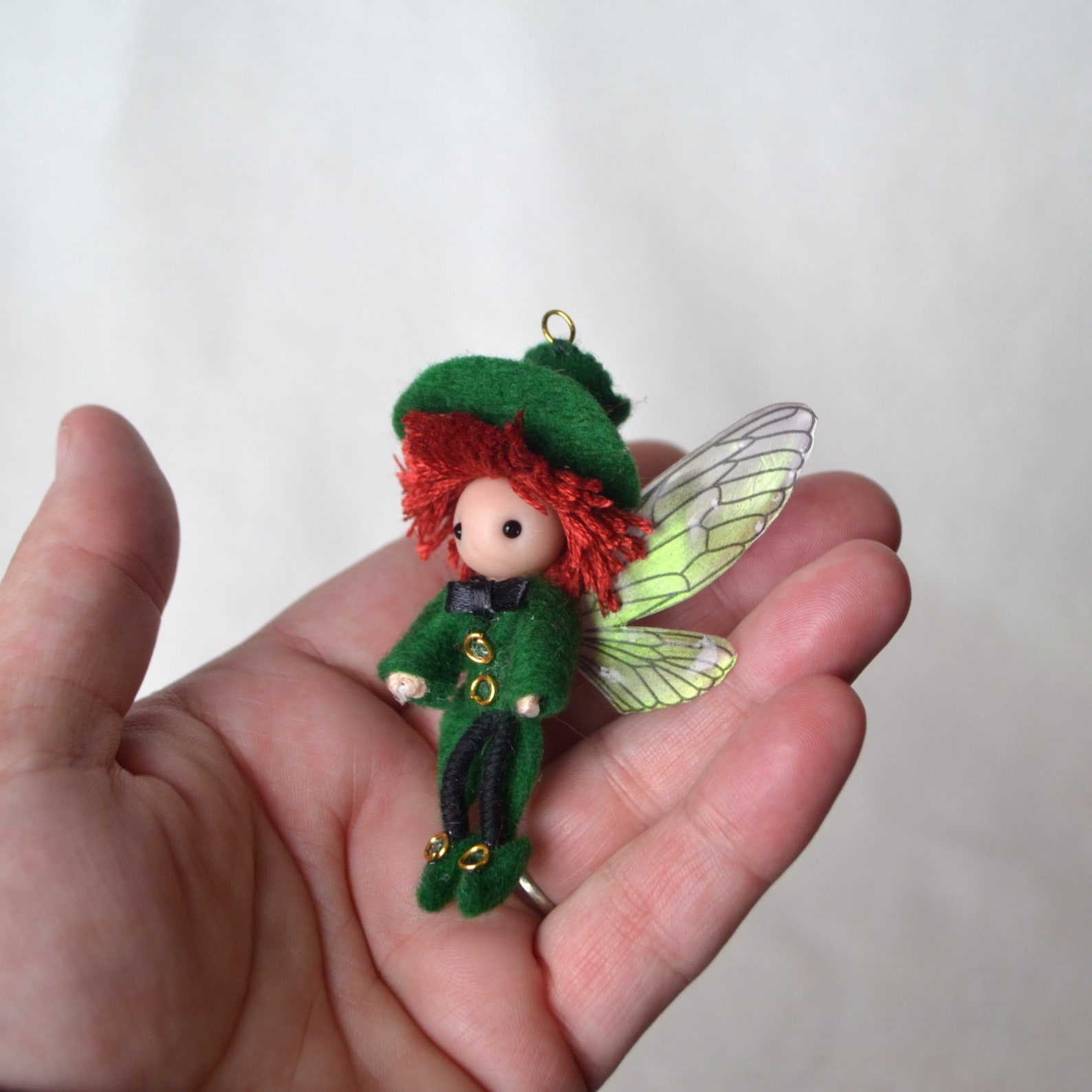 Leprechaun Fairy Boy Fairy Good Luck Fairy Male Pocket | Etsy