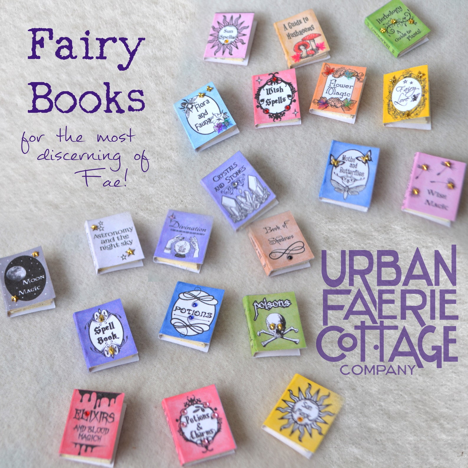 Miniature Fairy Book Dollhouse Book Fairycore Cottagecore - Etsy