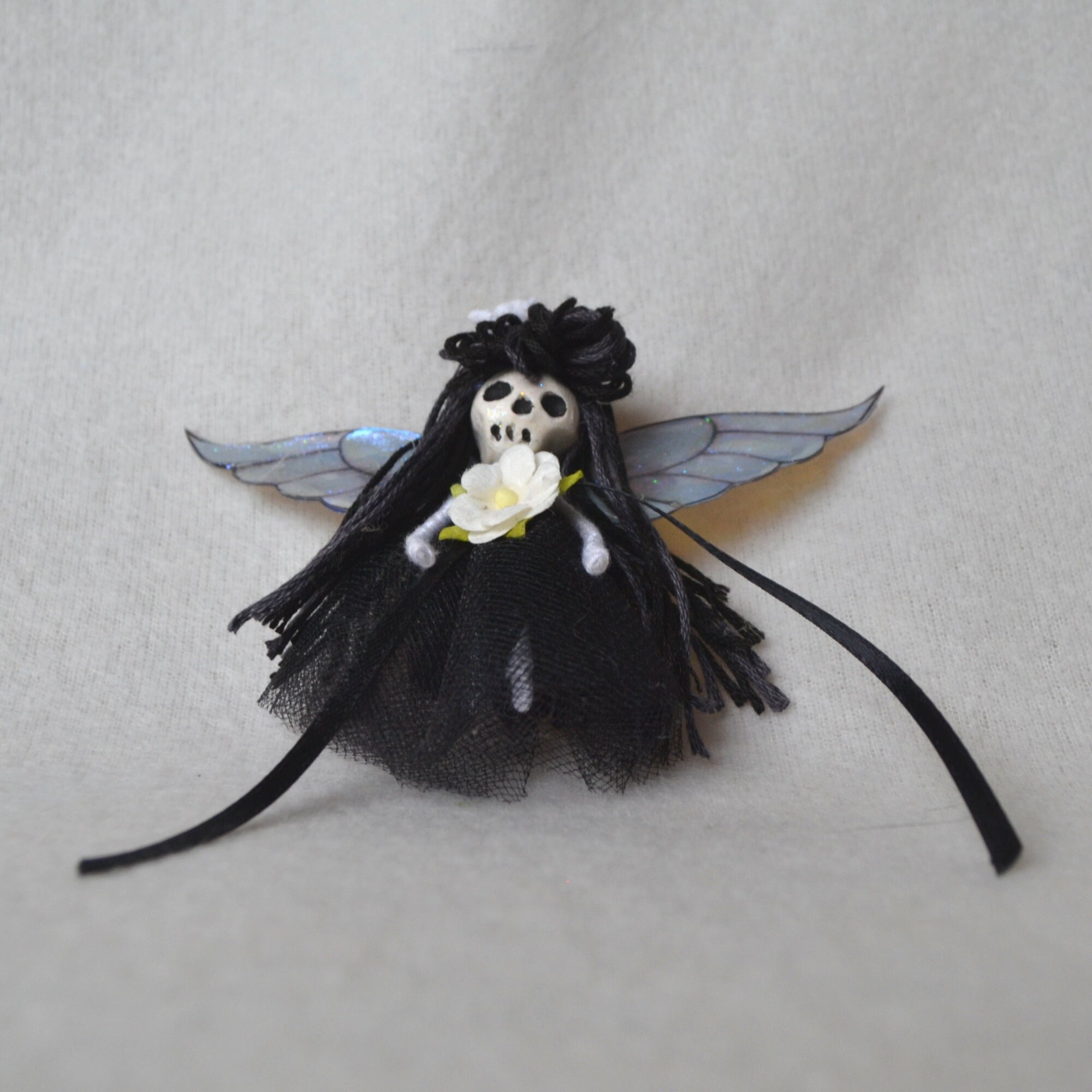 Day of the Dead Fairy Skeleton Halloween Fairy Pocket Faerie - Etsy