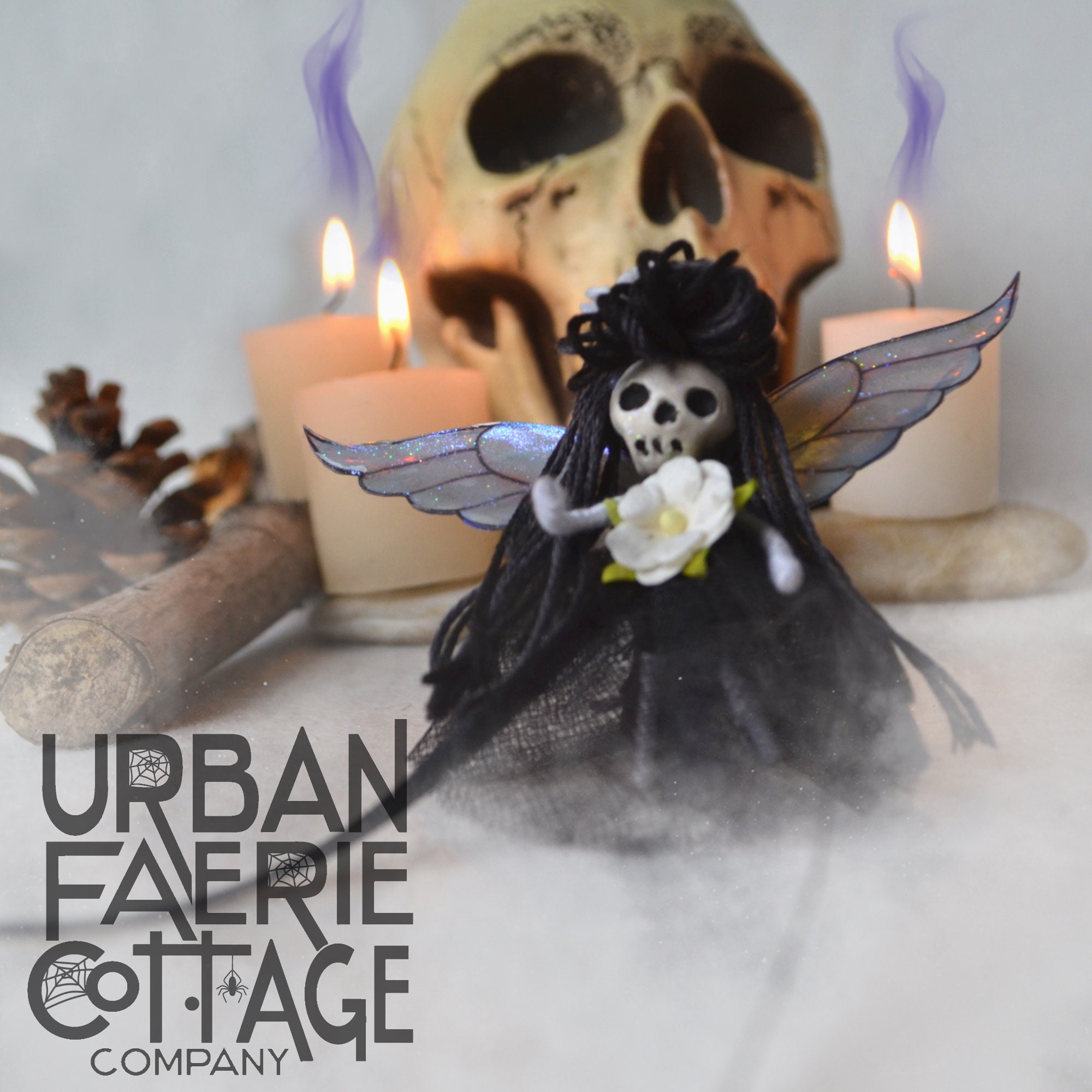Day of the Dead Fairy Skeleton Halloween Fairy Pocket Faerie - Etsy Israel
