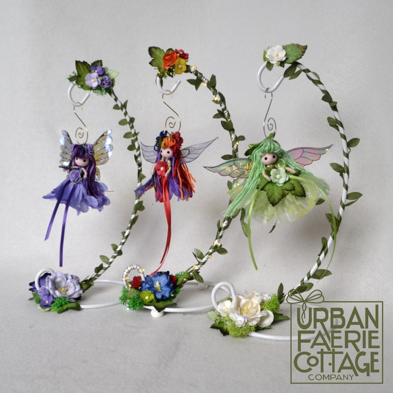 Decorative fairy display stand floral ornament stand Fairy | Etsy
