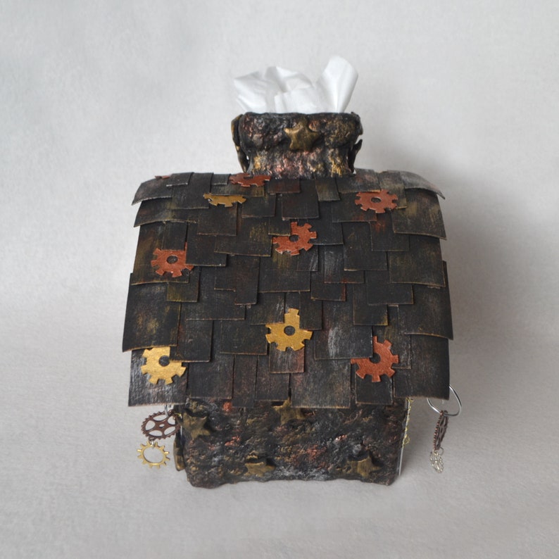 Fairy House Handmade Square Tissue Box Cover Pagan Décor - Etsy