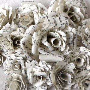 First Anniversary Paper Roses, Wedding Vow Roses, Personalized Fancy ...