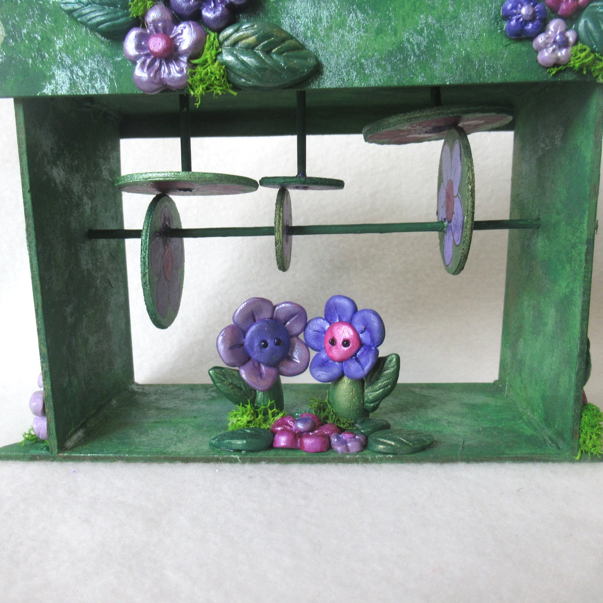 Fairy Garden Automata, Handmade Flower Automata, Kinetic Sculpture ...