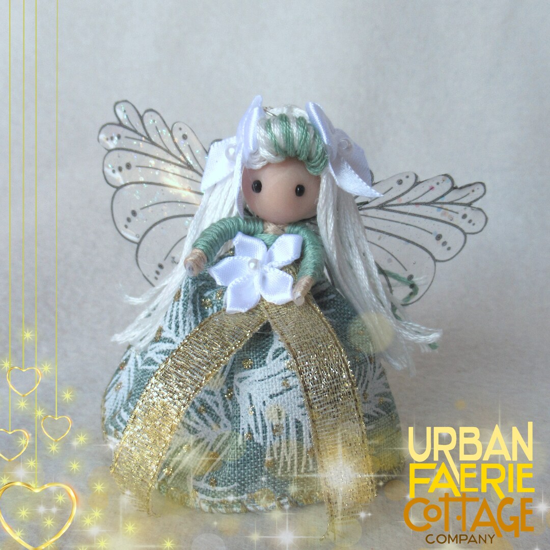 Christmas Fairy Doll, Christmas Tree Ornament, Flower Fairy Doll ...