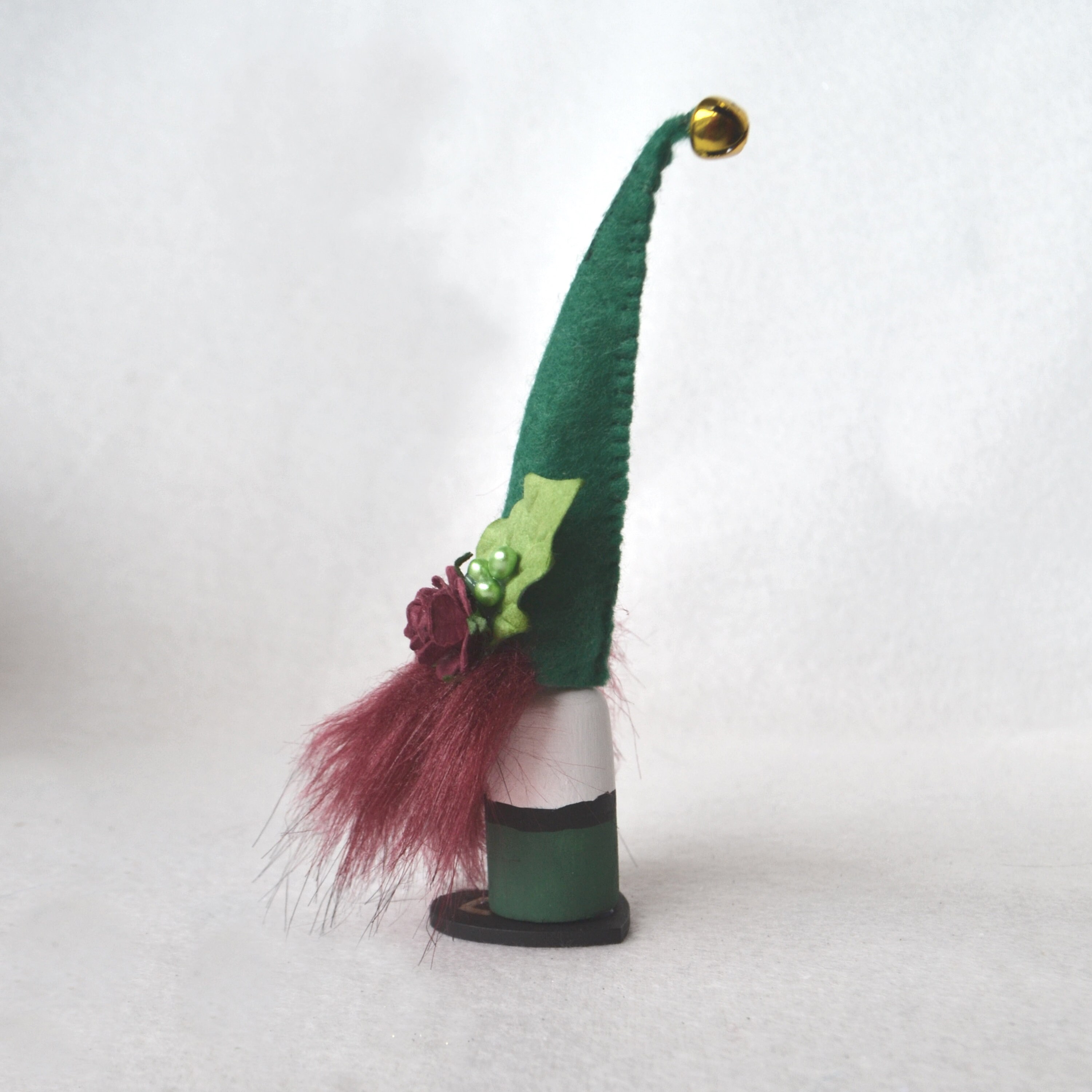 Gonk Christmas Gnome Ornament Gnome Figurines Peg Dolls | Etsy