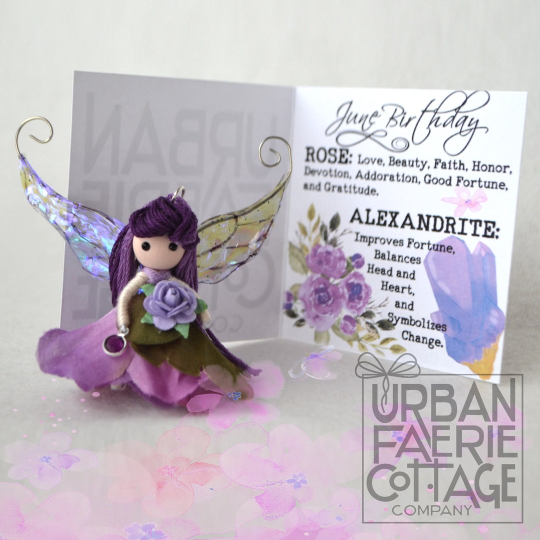 June Birthday Fairy Fairy Doll Flower Fairy Small Fushia - Etsy Canada