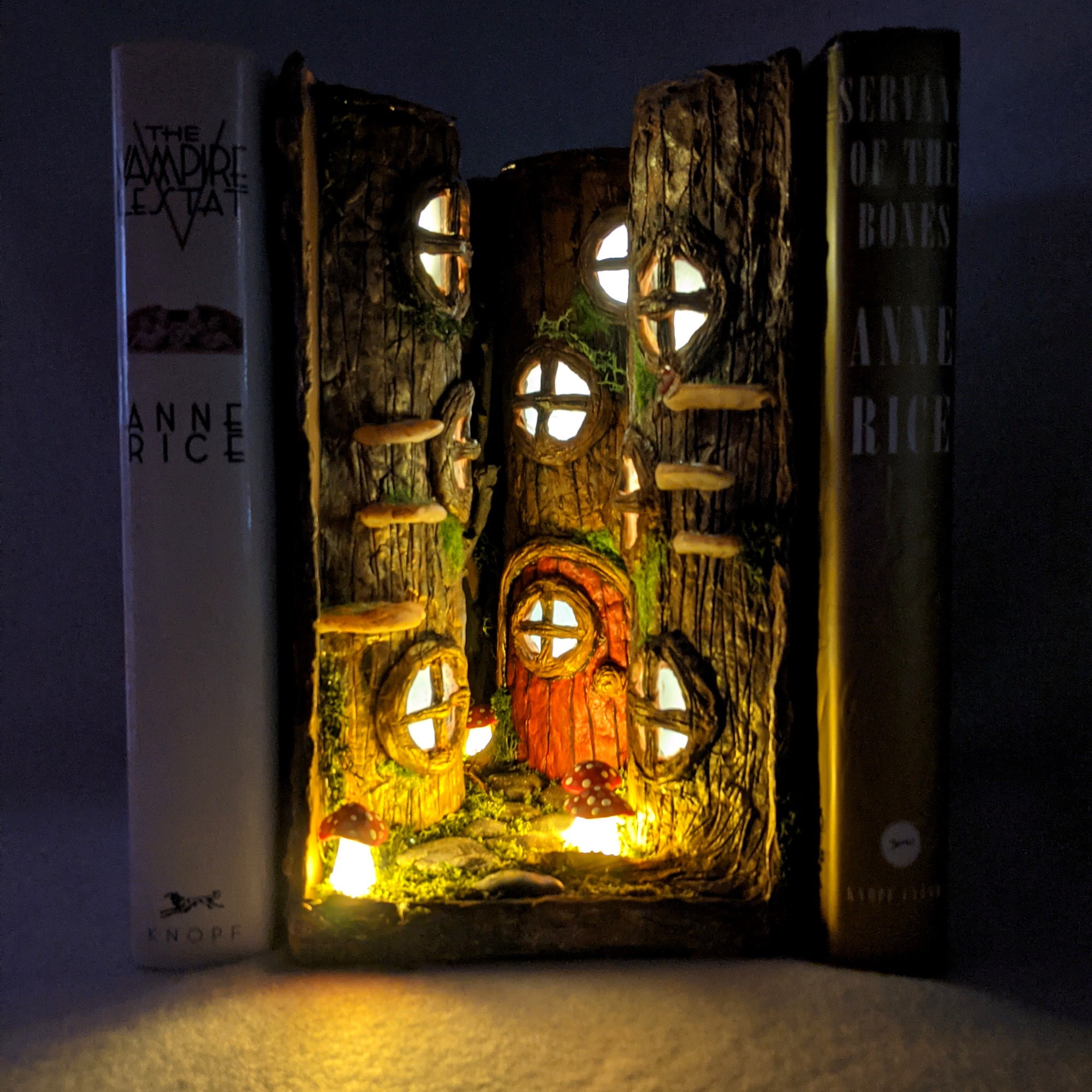 Booknook, Fairy Diorama, Fairy House Book Nook, Fairy House Shelf Art ...