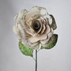 First Anniversary Paper Roses, Wedding Vow Roses, Personalized Fancy ...