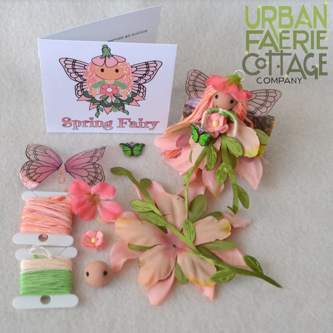 Crafts for Adults, Spring Fairy Craft Kit, Make Your Own Doll Faerie ...